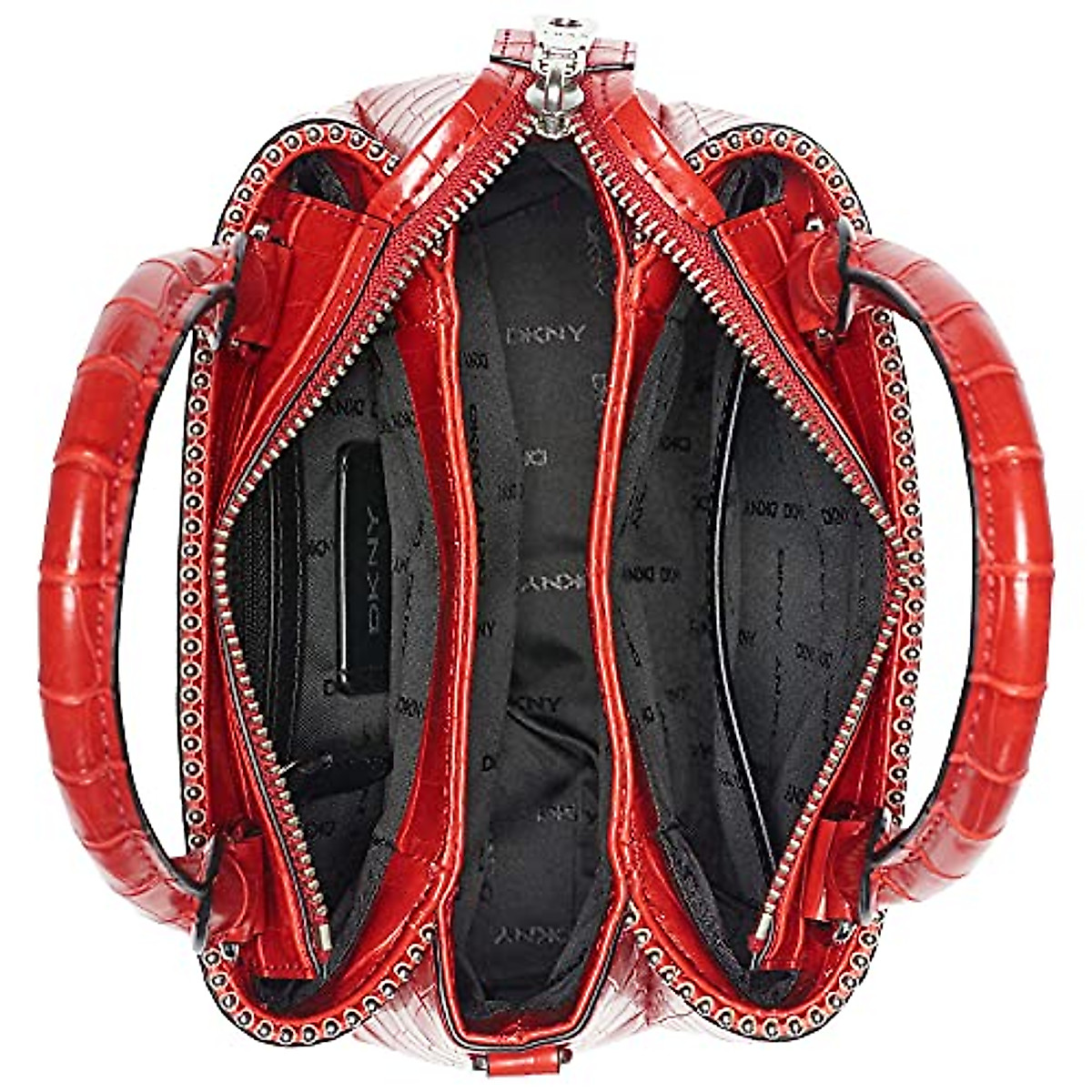 DKNY womens Dkny Paige Sm Satchel, Bright Red, One Size US