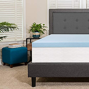 EMMA + OLIVER 3" Cool Gel Infused Cooling Memory Foam Mattress Topper - Twin