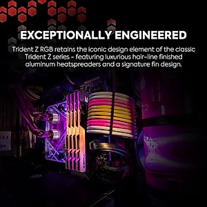 G.SKILL Trident Z RGB Series (Intel XMP) DDR4 RAM 32GB (2x16GB) 3600MT/s CL18-22-22-42 1.35V Desktop Computer Memory UDIMM (F4-3600C18D-32GTZR)