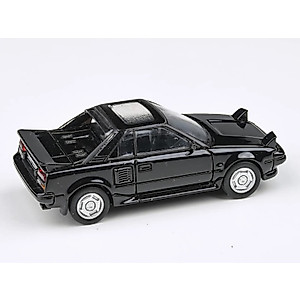 1985 MR2 MK1 Black Metallic with Sunroof 1/64 Diecast Model Car by Paragon Models PA-55421