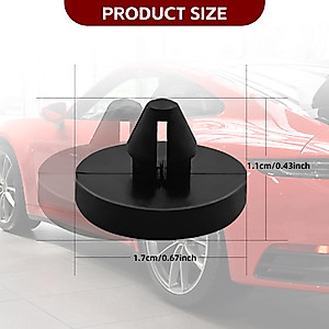 QUICTO 4 PCS Brake Pedal Stop Pad, Brake Pedal Brake Light Switch, Brake Switch Stop, Automotive Truck Automotive Brake Pedal Pad, Clutch Pedal Brake 90541-06036 (Black)