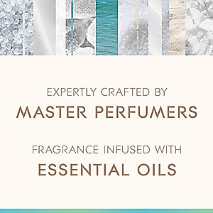 Glade Candle Jar, Large Candle Infused with Essential Oils, Air Freshener for Home Decor, Seaside Beach Sands, 16oz