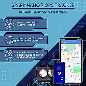 Brickhouse Car Trackers for Your Vehicle - Spark Nano 7 GPS Tracker with Magnetic Waterproof Case - Hidden Real-Time 4G LTE Vehicle Finder - GPS Tracking Device for Cars & More - Subscription Required