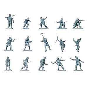 Airfix Vintage Classics WWII German Infantry Soldiers 1:72 Military Figures Plastic Model Kit A00705V