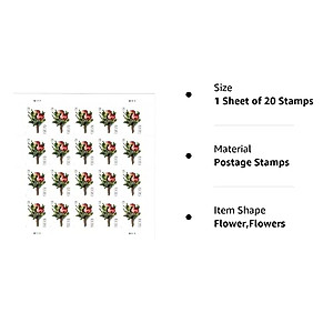 Celebration Boutonniere USPS Forever Stamps Sheet of 20 - New Stamp Issued 2017