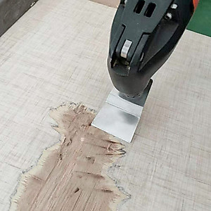 AIRIC Universal Rigid Scraper 4 pcs Oscillating Multitool Blades, Compatible with Dewalt Fein Multimaster Porter Cable Black&Decker Bosch Dremel Rockwell etc. 1QG14