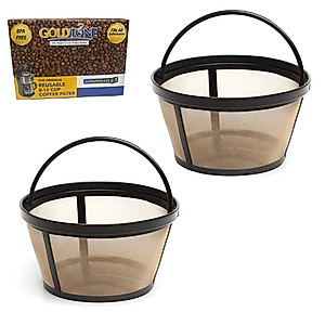GoldTone Brand Reusable 8-12 Cup Basket Coffee Filter fits Mr. Coffee Makers and Brewers. Replaces your Mr. Coffee Reusable Basket Filter & Mr. Coffee Basket Filter - BPA Free - (2 PACK)