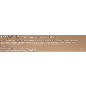 Sara Happ The Pink Slip One Luxe Gloss: Maximize Hydration with Natural Oils, Heal and Soften All Day Sheer, Reflective Shine, 0.21 oz