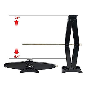 Wheelpal 24" 7500lbs Heavy Duty RV Stabilizing Leveling Scissor Jack (1PCS)