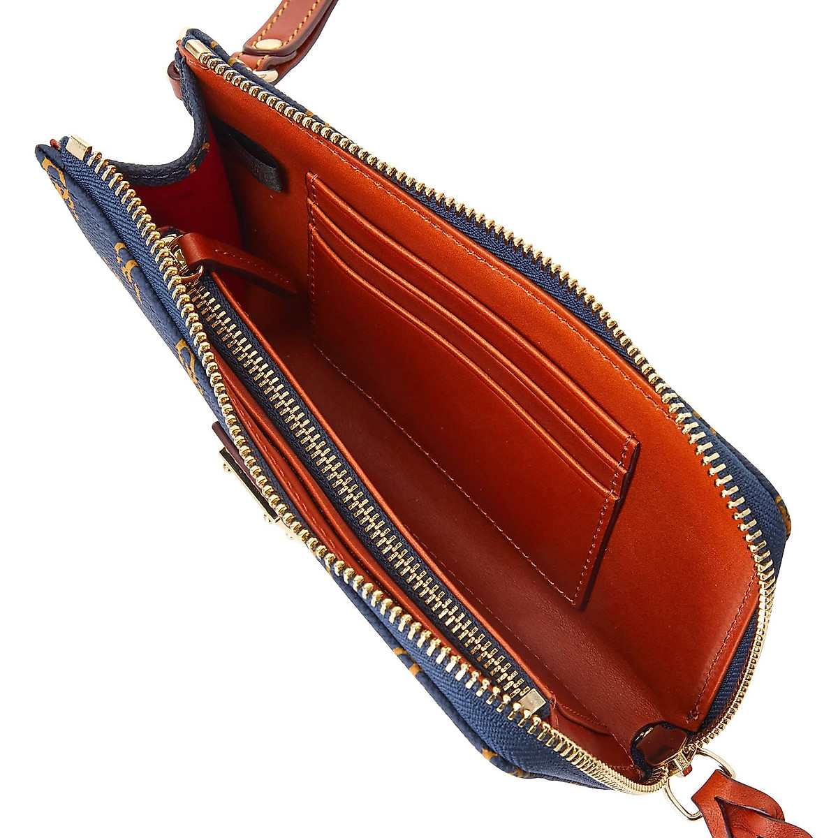 Dooney & Bourke Handbag, Gretta Folded Zip Wristlet - Blue