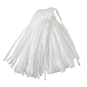200 Pack Reusable Nylon Mesh Produce Bags, for Vegetables, Fruit, Seafood Boil Party Supplies (White, 23.6 In)