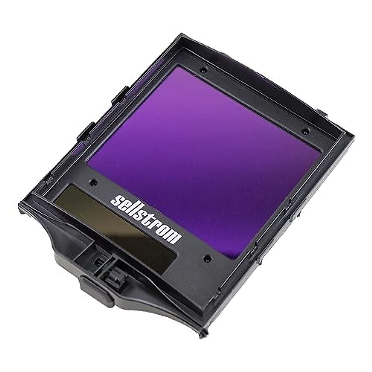 Sellstrom Lightweight,Ergonomic Design,Nylon,Extra Large Blue Lens Technology,All-Day Comfort,Excellent Optical Clarity,Premium Welding Helmet with ADF Technology,Black/Orange,7'Wx 13'H x 5'L,S26400