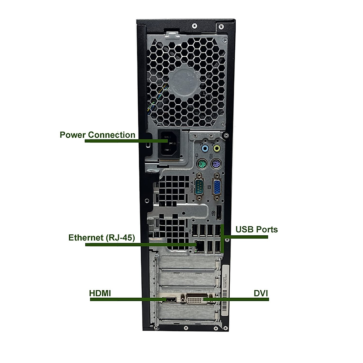 HP Elite SFF Desktop Computer PC, Intel Core i7 3.4GHZ Processor, 16GB Ram, 240GB SSD Drive, WiFi & Bluetooth, Keyboard and Mouse, HDMI, NVIDIA GT 1030 2GB DDR5, Windows 10 (Renewed)