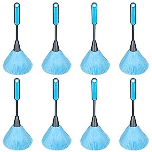 FVIEXE 8PCS 10 Inch Mini Feather Dusters for Cleaning, Small Microfiber Delicate Duster Laptop Computer Keyboard Electrostatic Cleaning Duster Washable, Screen Static Dusting Wand