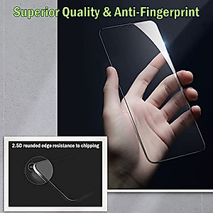 Jeywiry 3 Pack Screen Protector for Motorola Moto G Power 2022 [Not Fit for 2020＆2021 Model] with 3 Pack Tempered Glass Camera Lens Protector, Ultra HD, 9H Hardness, Anti Scratch, Easy Install
