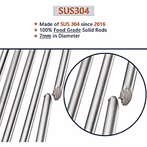 Hongso 19 1/4" SUS304 Stainless Steel Cooking Grid for Gas Grill Brinkmann, Charmglow, Costco, Jenn Air, Members Mark, Nexgrill, Perfect Flame and Other Grill Grates Replacement, 3 pieces SCI1S3