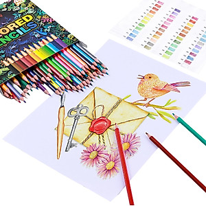 XKDOUS 48 Colored Pencils, Easy Sharpening Colored Pencil Set for Drawing Blending Shading, Gift for Art Beginners