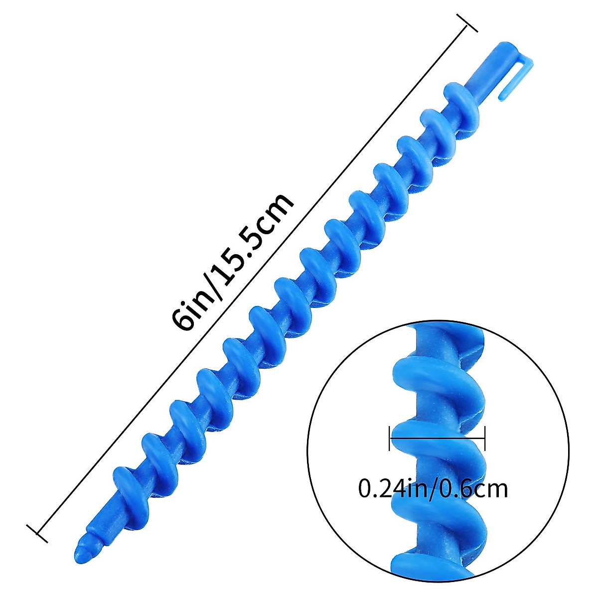 WILLBOND 100 Pcs Spiral Perm Rods Heatless Curls Overnight for Hair Rollers Curlers Plastic Spiral Curl Rods Perm Wave Curlers Kit for Long Hair Women Styling Hairdressing Salon Tool