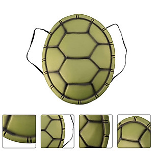 Toyvian 2pcs Halloween Costume Turtle Shell Kids Turtle Shell Backpack for Animal Cosplay Halloween Party Fancy Dress up Prop