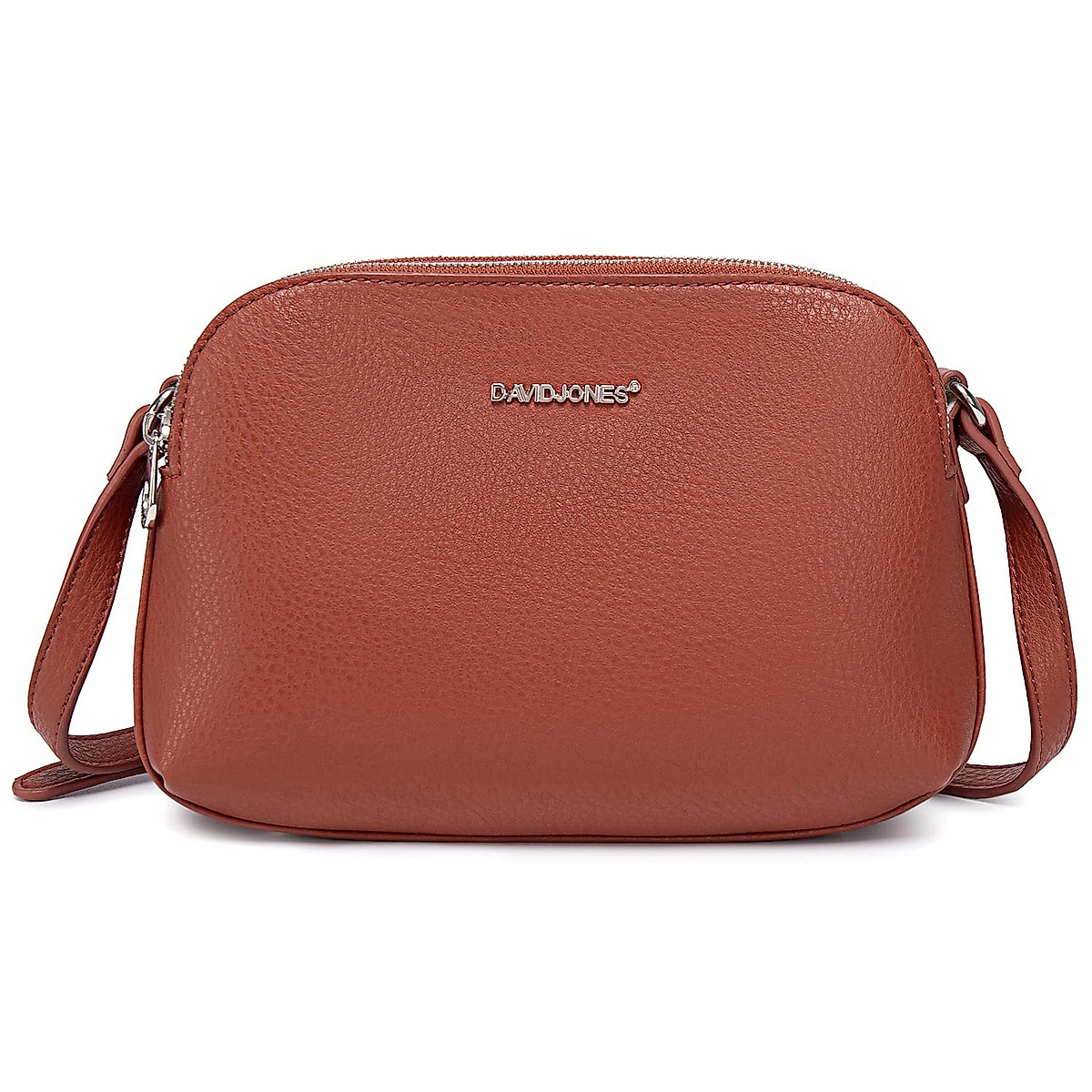 Compact Crossbody Bags for Women,Stylish Designer Shoulder Purses and Handbags with 3 Zip Compartment Porkets,Small Size Red Faux Leather Purse