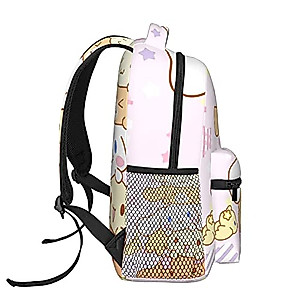 DIEZ Cartoon Kawaii Cinnamoroll Backpack Large Capacity Portable Anime Cute Lightweight Outdoor Travel Backpack