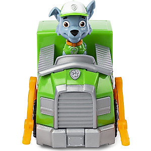 Paw Patrol, Rocky’s Recycle Truck Vehicle with Collectible Figure, for Kids Aged 3 and Up