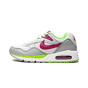 NIKE Women's Air Max Correlate Running Shoes, White/Pink/Green