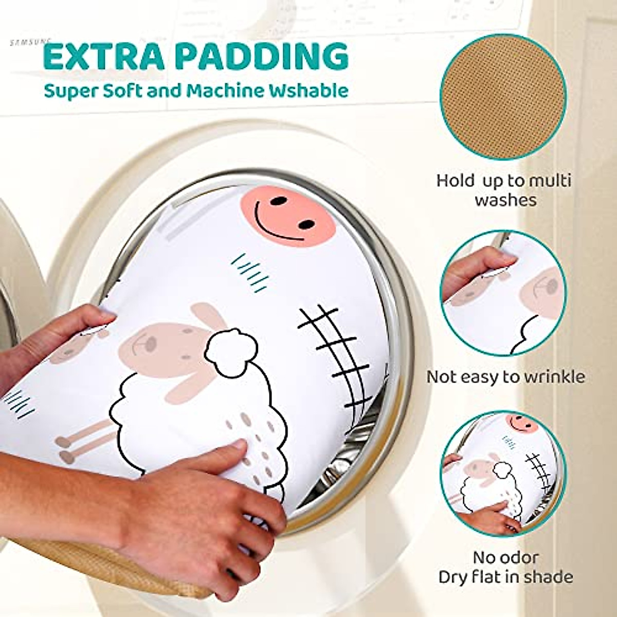 2023 New Baby Play Mat, Agiyimi Baby Gym Activity Center with 5 Sensory Toys + 1 Pillow, Cognitive Gift for Babies and Toddlers, 14 Oz Extra Padded Non Slip