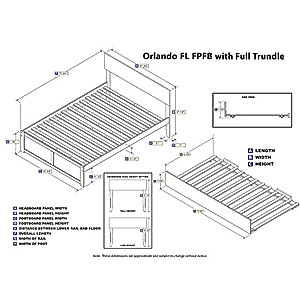 Atlantic Furniture AR8132052 Orlando Platform, Full, White
