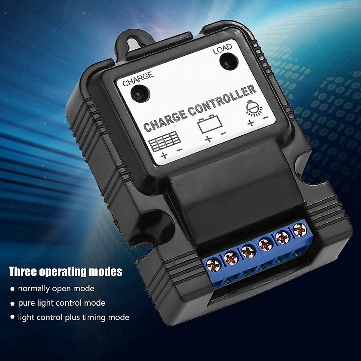 PWM Solar Charge Controller, Portable 6V/12V 3A Solar Panel Charger Controller Regulator with LED Indicator 3 Operating Modes