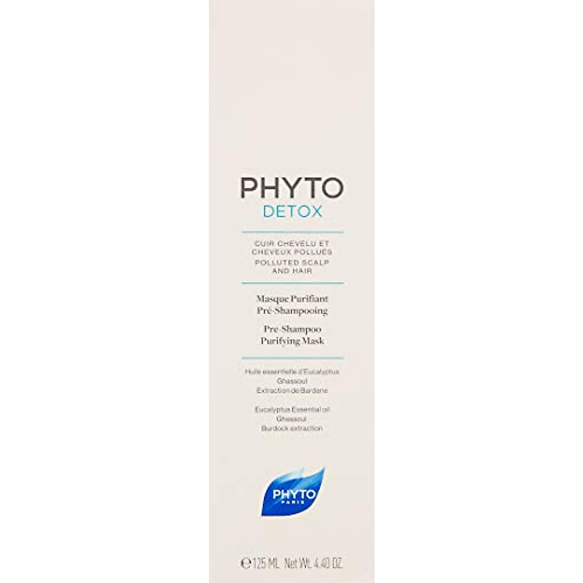PHYTO Phytodetox Pre-shampoo Purifying Mask, 4.40 Fl Oz