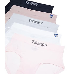Tommy Hilfiger Women's Hipster, 5-Pack, BBD/BW/MC/BB/BK, XL