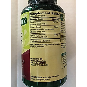 Spring Valley Turmeric Curcumin with Ginger Powder 250 Capsules