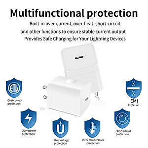 esbeecables Lightning Cable Adapter for iPhone iPhone 14/13/12/11/XS/XR/X/8/iPad (Lightning Cable with Adapter)