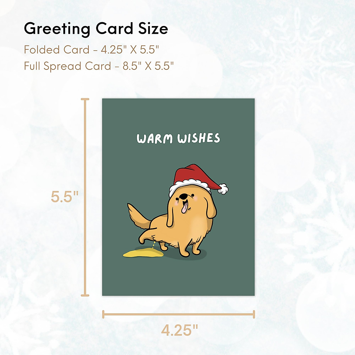 ALY LOU Christmas Cards Dog Funny Holiday Box Set Pack Assorted, 2023 Quality Xmas Sarcastic Greeting Cards for Pets Family Friends (20 Cards Set - Funny Dogs (20 Cards total / 2 of each design))