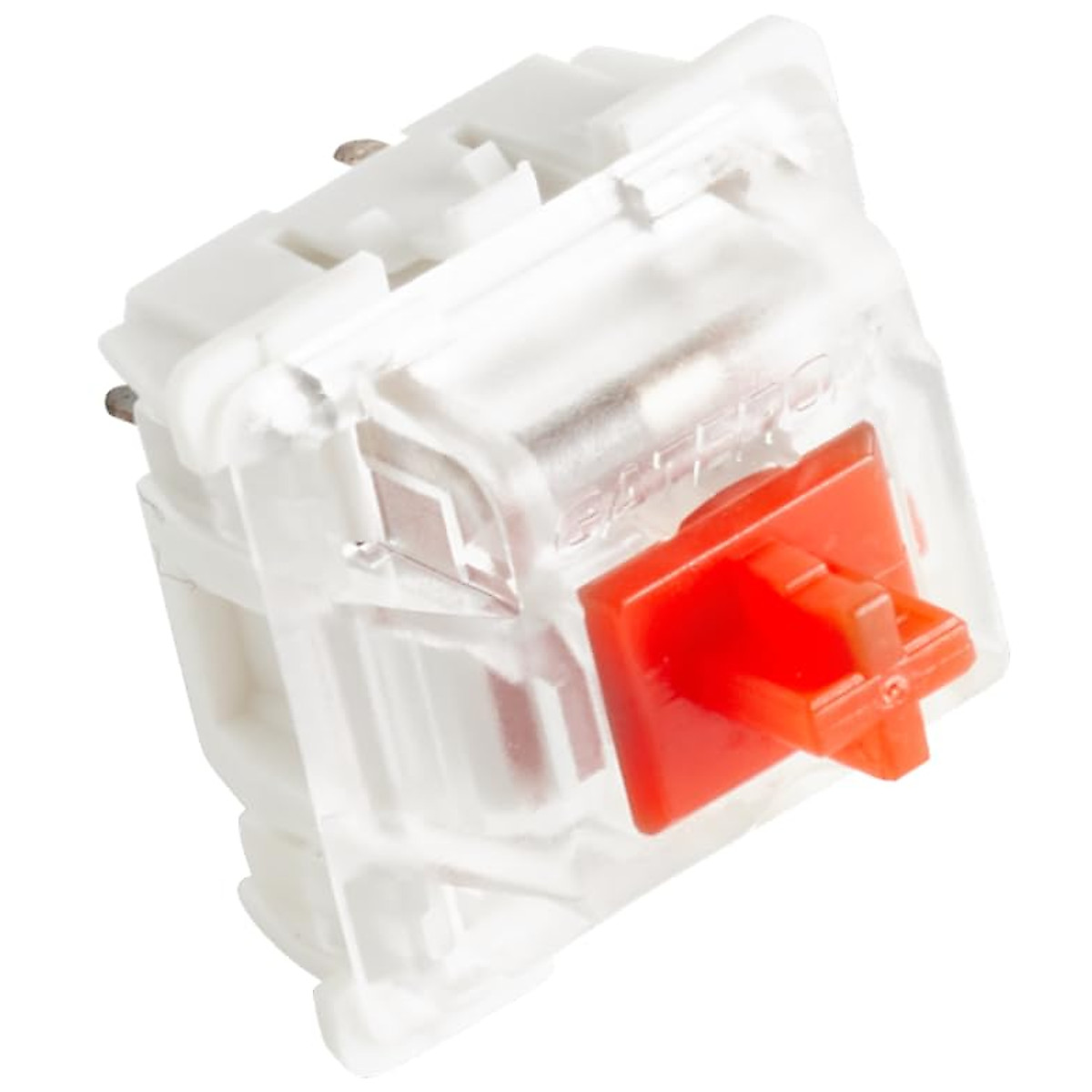 Gateron Linear Switches x Glorious 120 PCS - for Mechanical Keyboards, Gaming and Programming, 3-Pin, Transparent with Red Stem, LED-SMD Compatible