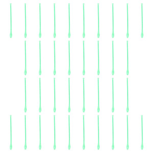 ULTECHNOVO 100PCS plastic lab scoop mini laboratory mixing spatulas (green)
