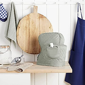 KitchenAid Quilted Fitted Tilt-Head Stand Mixer Cover Single Pack, Grey, 14.375"x18"