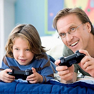 Wireless Controller for PS2 Play Station 2 Dual Vibration 2 (Blue Red Green Purple)