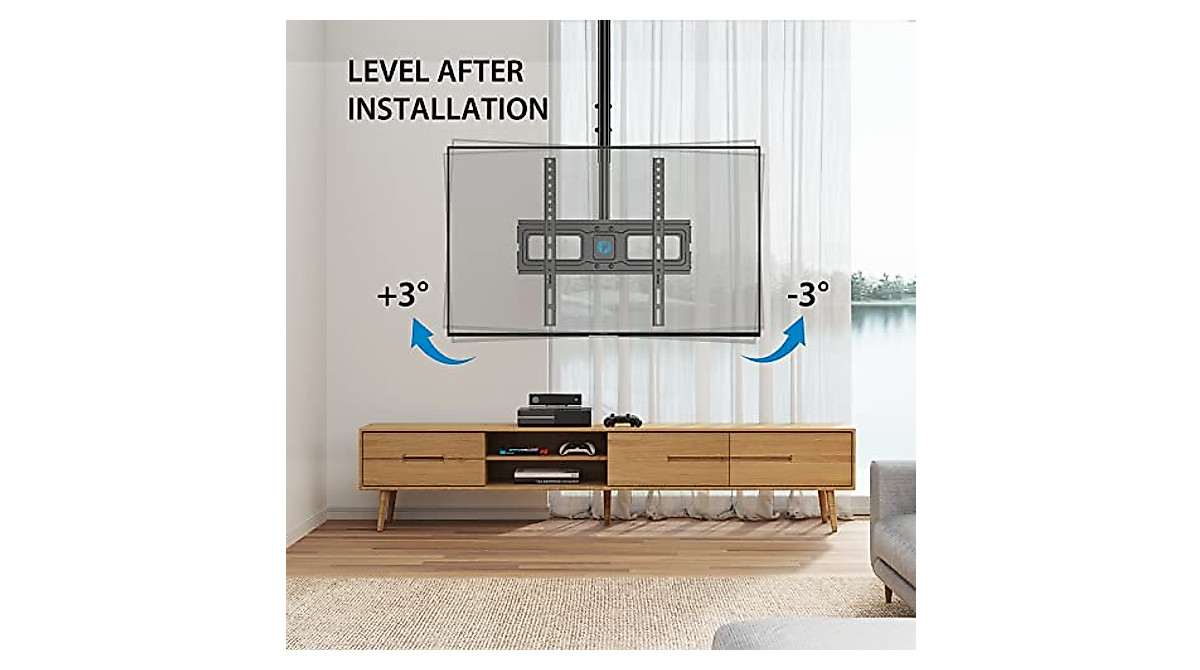 Pipishell Ceiling TV Mount for 26-55 Inch TVs