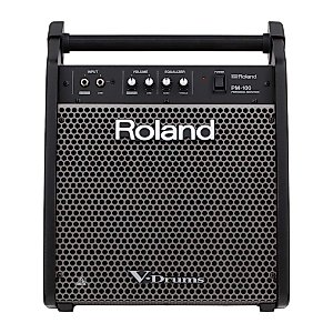 Roland PM-100 Compact Electronic V-Drum Set Monitor, 80-Watt,Black