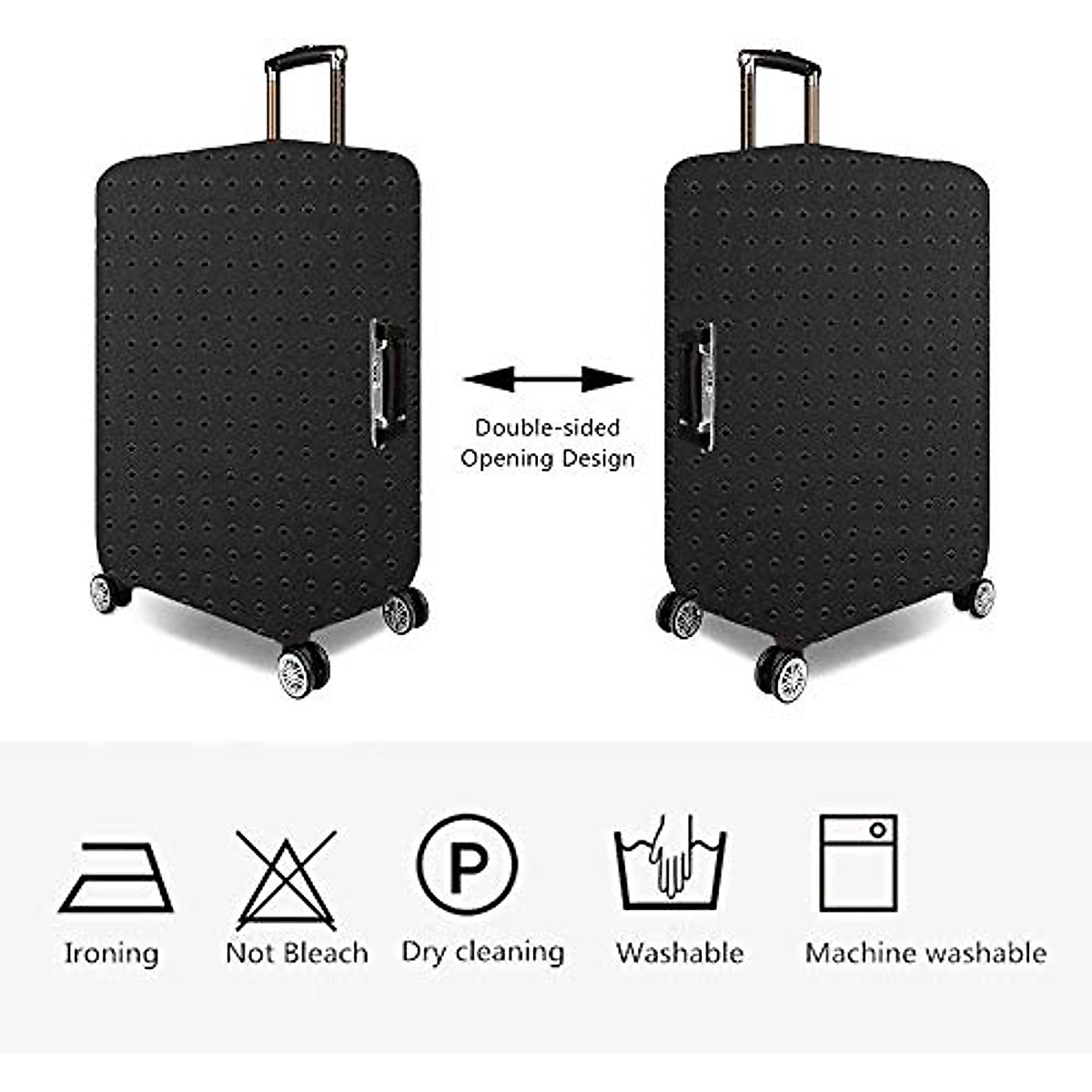 7-mi Travel Luggage Cover Protector, Washable Suitcase Protector Anti-scratch Spandex Baggage Covers Fits 31-32 Inch Luggage