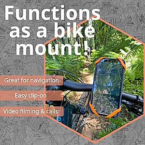 Pulpo Safety Cell Phone Leash - Anti-Drop Cell Phone Harness Compatible with Most Smartphones - Heavy Duty Retractable Tether - Anti Theft Phone Strap Lightweight Case Friendly Leash - Annoying Orange