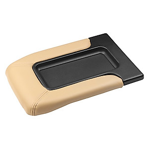 Center Console Lid Replacement Kit Beige - Replaces 924811, 19127364, 19127365, 19127366, 924812 - Compatible with Chevy, Cadillac & GMC Vehicles - Silverado, Avalanche, Tahoe, Suburban, Sierra, Yukon