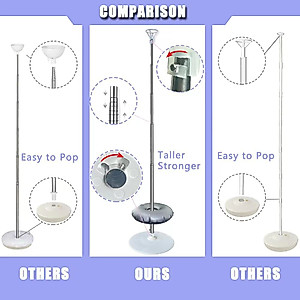 DECOJOY Balloon Columns Stand Set of 4, 7 Feet Telescoping Balloon Arches Stands with Bases for Floor, Height Adjustable Metal Balloon Tower Pillar Kits for Graduation, Birthday, Baby Shower