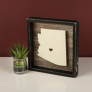Primitives by Kathy 28226 Arizona Wanderlust Box Sign, 9.75" x 10.5"