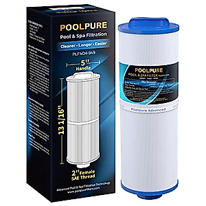 POOLPURE 4CH-949 Spa Filter Replaces Pleatco PWW50L, Filbur FC-0172, SD-01143, 817-4050, Rising Dragon 50, Waterway Teleweir 50 sqft Filter Cartridge 1 Pack