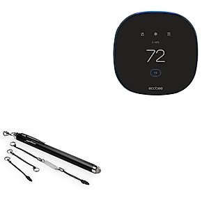 BoxWave Stylus Pen Compatible with Ecobee SmartThermostat EB-STATE5-01 - EverTouch Capacitive Stylus, Fiber Tip Capacitive Stylus Pen - Jet Black