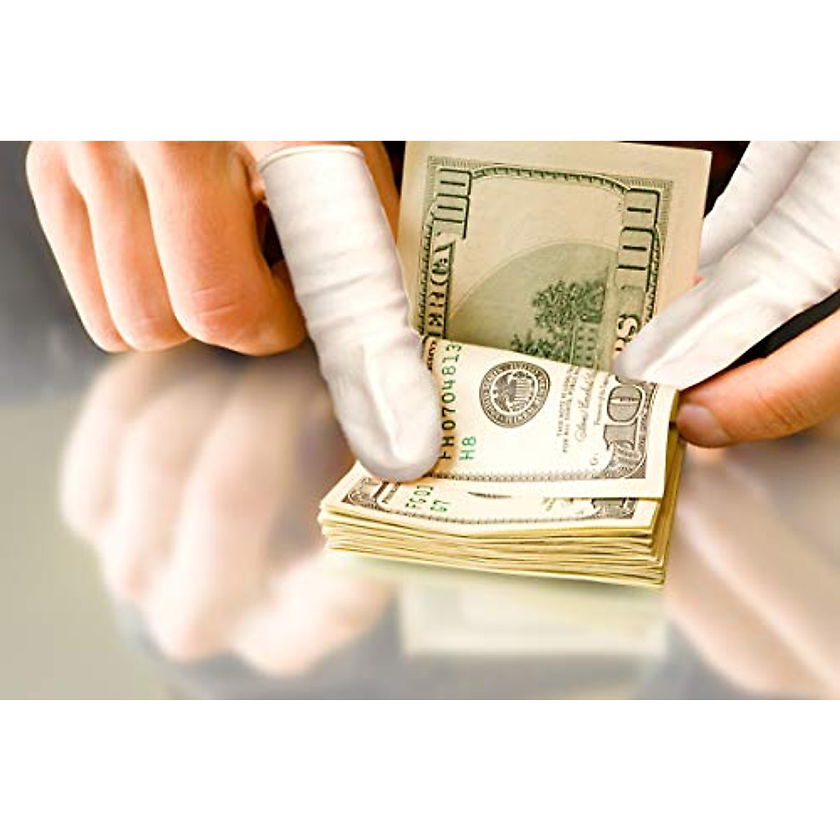 MountainAir – 250 Pcs Finger Cots - Disposable Finger Protectors - Rubber Finger Covers for Finger Tips - Electronic Repairs and More – Fingertips Protective Gloves Disposable Guards - Medium