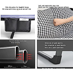 Guest Folding Bed Cot - with Frame Adjustable gears Folding Bed Cot, Portable & Lightweight Folding Bed Frame with Thick Memory Mattress for Spare Bedroom & Office (400lbs)(200*64*38cm, Light Grey)